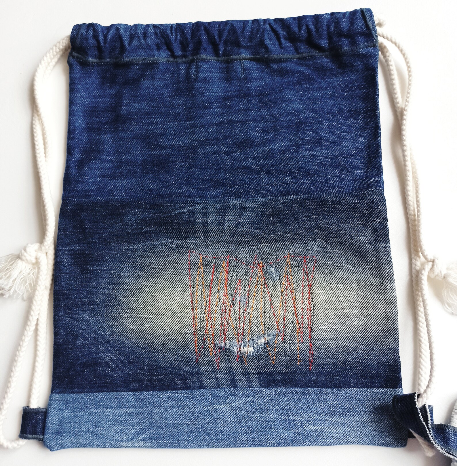 Denim Backpack, Blue Backpack, Backpack, Backpack Purse, Handmade Bag ...