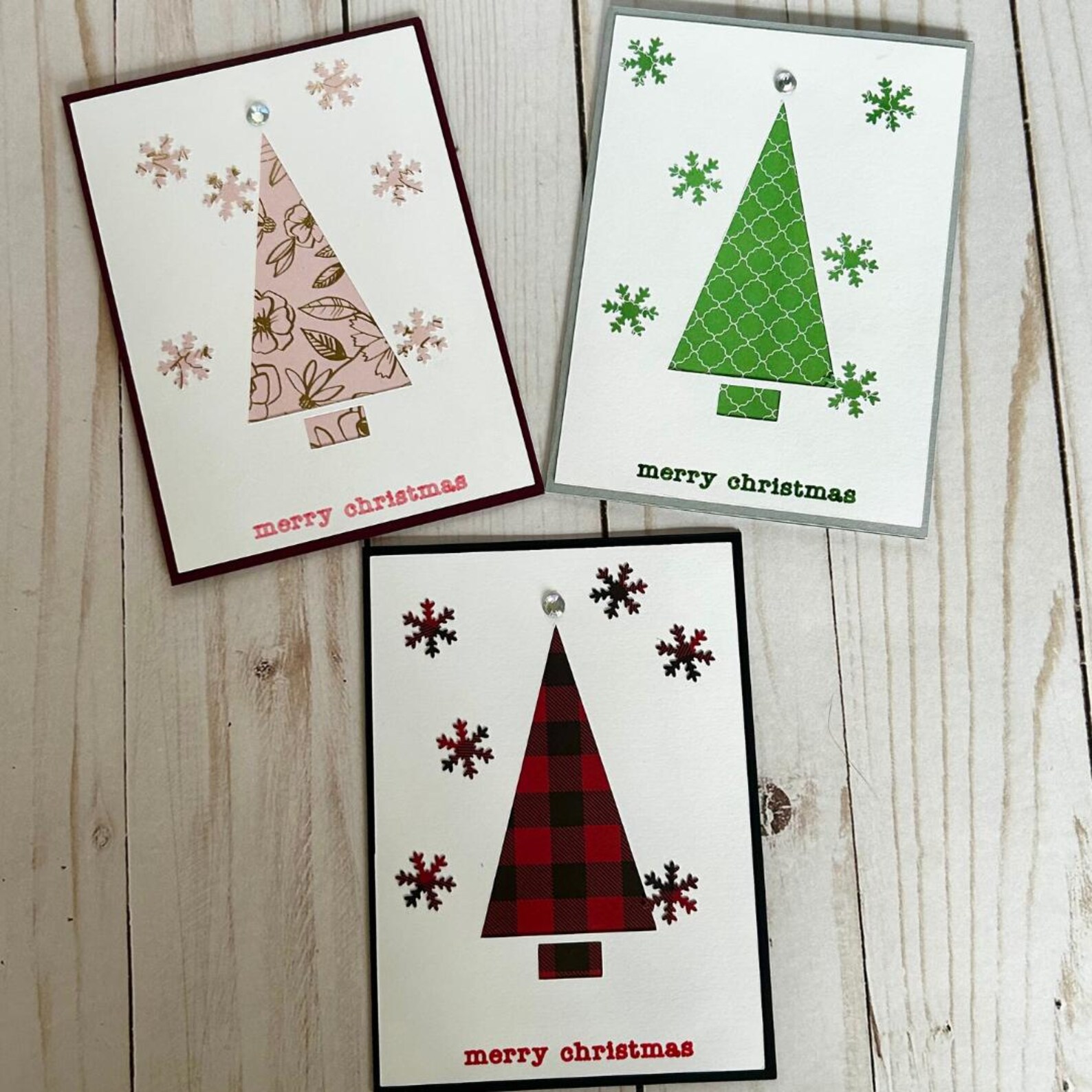 Set of 5 Holiday Cards, Christmas Card Set, Christmas Stationery - Etsy