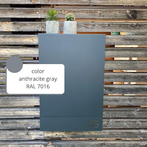 Sleek Wall-mounted Locking Mailbox, Personalized Modern Design for ...