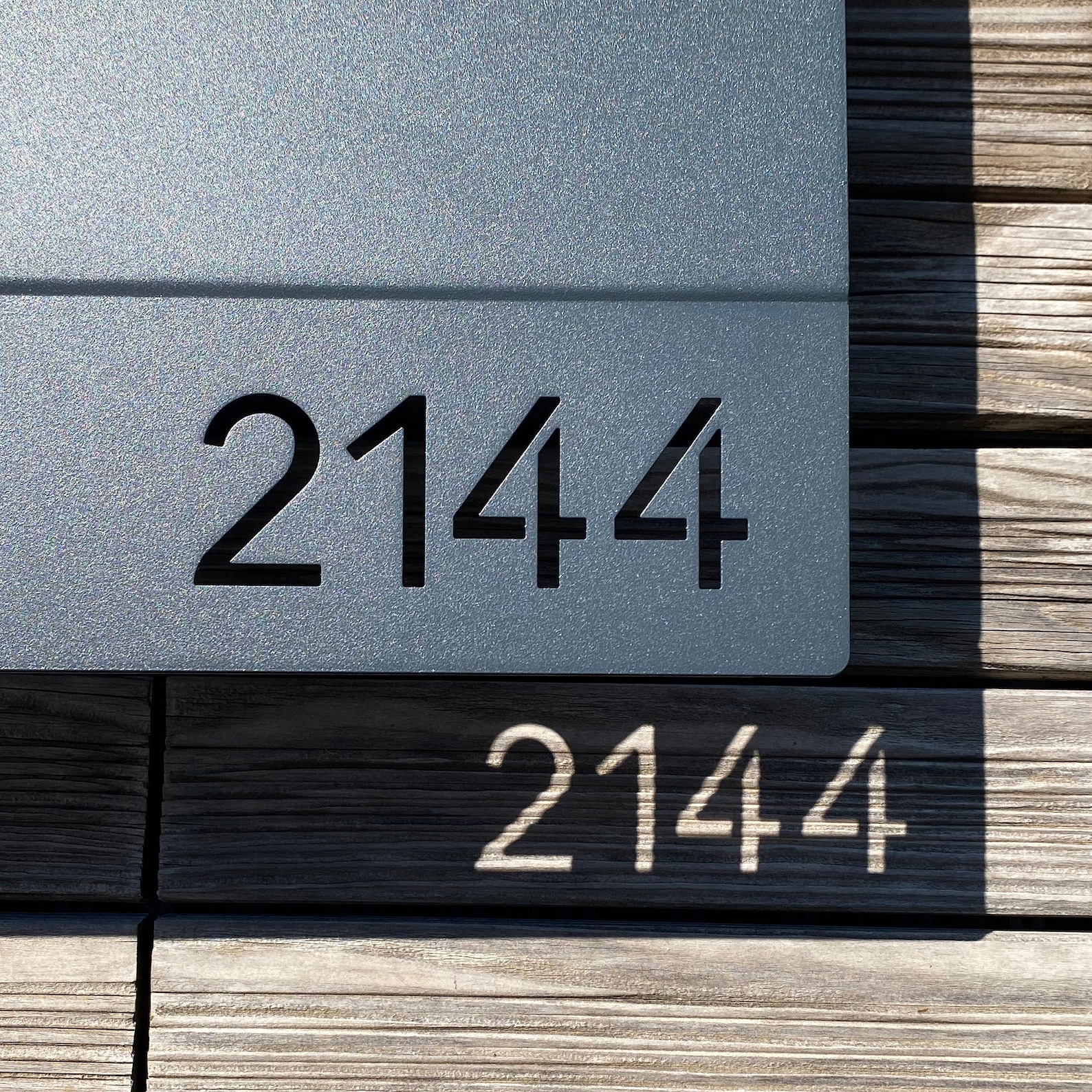 Large Modern Locking Mailbox: Personalized Galvanized Steel Wall Mount ...