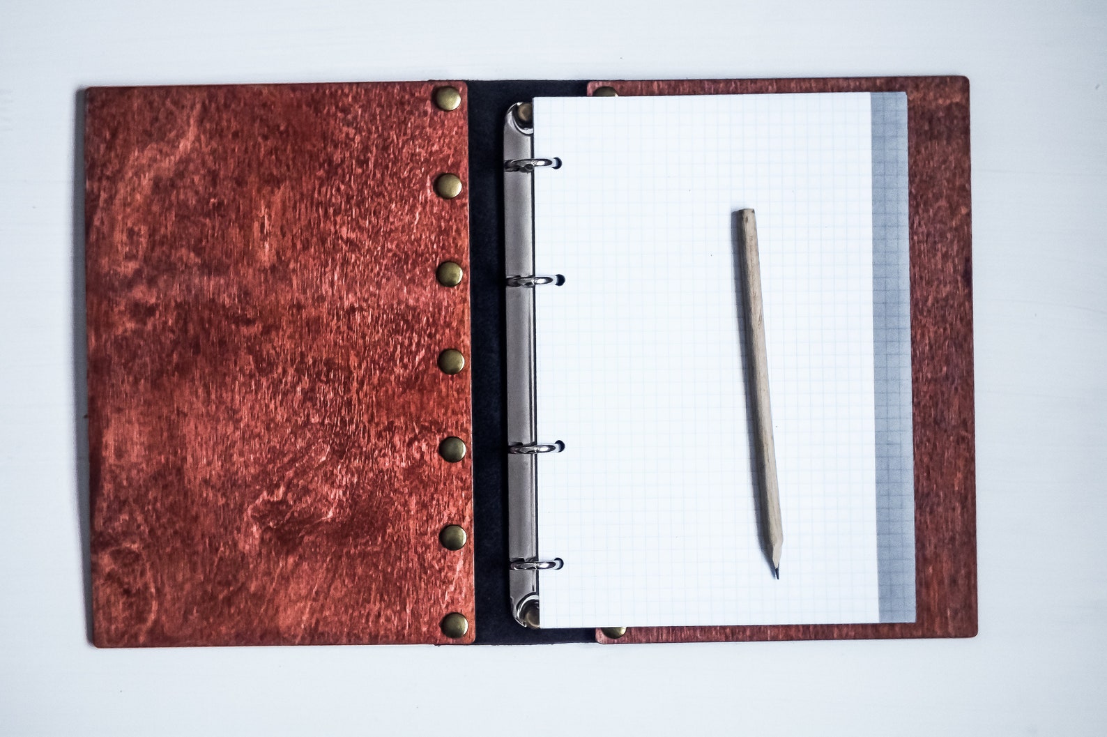 А5 wooden Journal wooden Notebook Wooden flower journal | Etsy