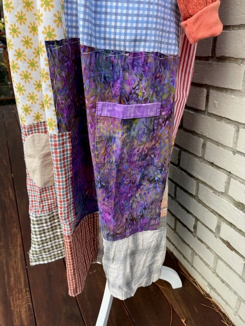 The Elsie Upcycled Frock: Size M-L Comfy Eco Friendly - Etsy