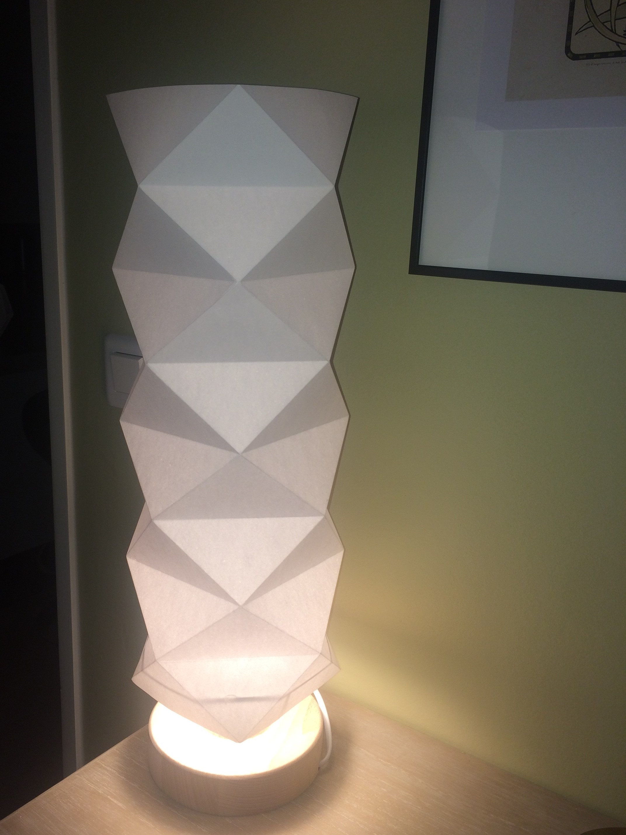 ORIGAMI COLUMN LAMP - Etsy
