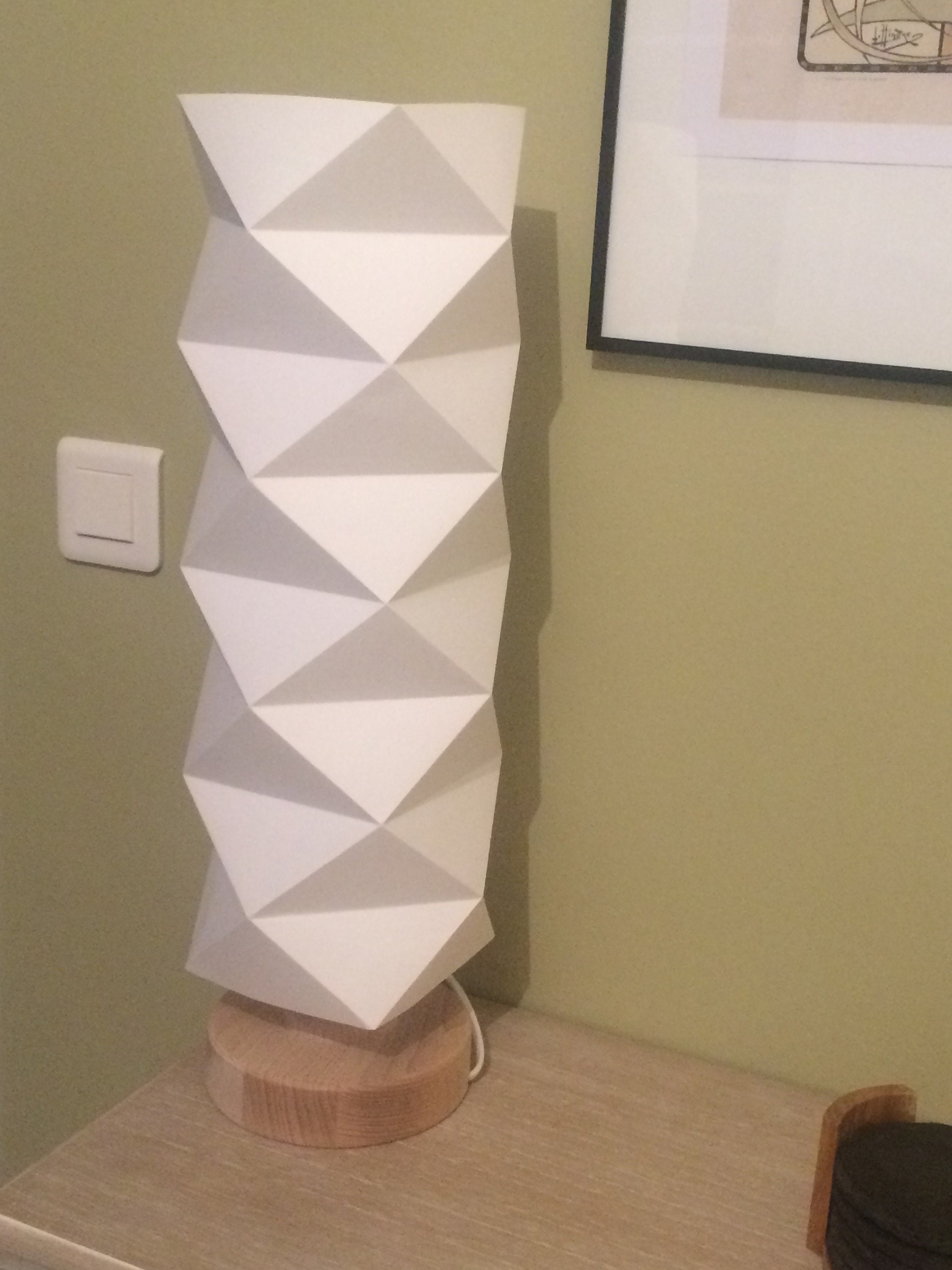 ORIGAMI COLUMN LAMP - Etsy