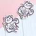 Kawaii Cute Strong Buff Kitty Cat Sticker Adorable Cats Kitty Cat Time ...