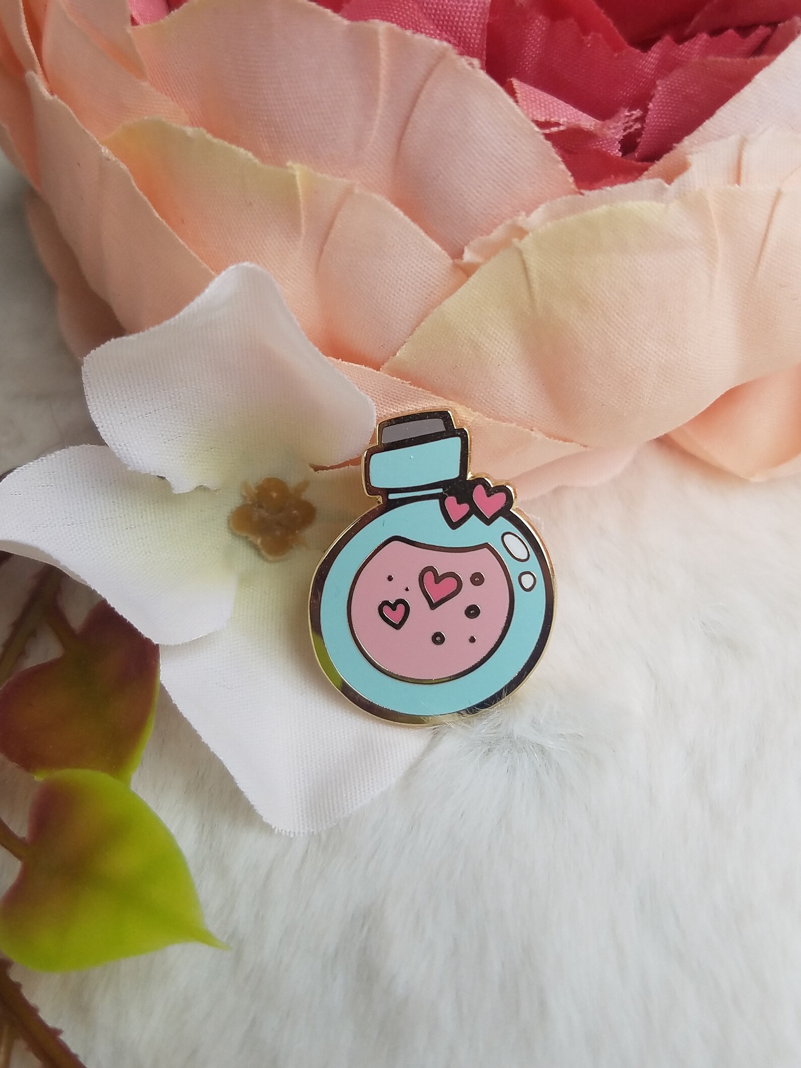 Kawaii Cute Love Potion Pin Magic Potion Magical Witch | Etsy