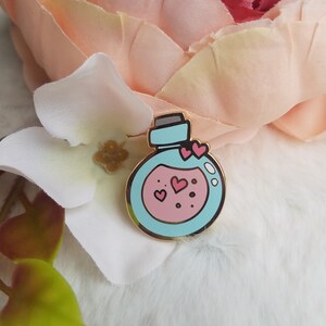 Kawaii Cute Love Potion Pin | Magic Potion, Magical, Witch, Witch ...
