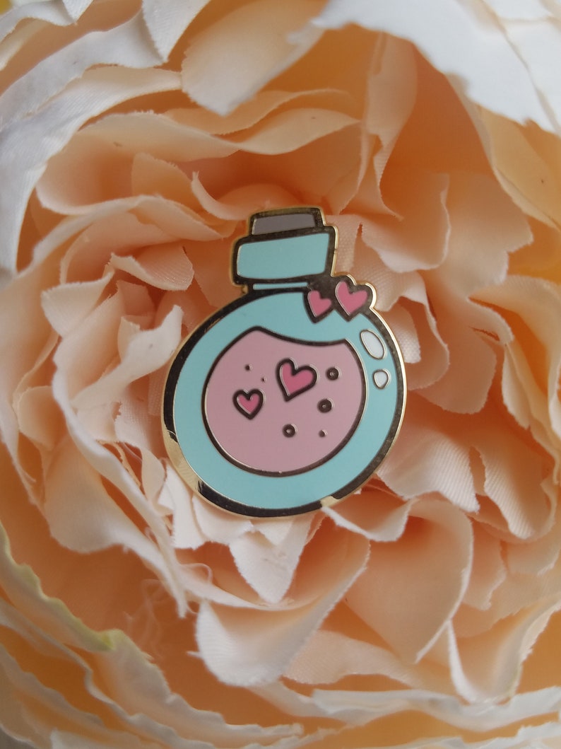 Kawaii Cute Love Potion Pin Magic Potion Magical Witch | Etsy