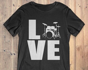 Drums t shirt | Etsy