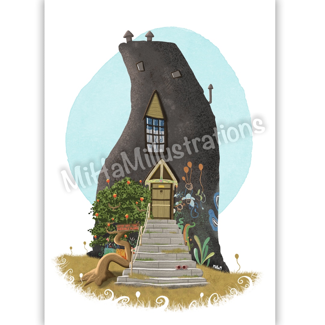 Printed Illustration Luna Lovegood's House Harry Potter Poster Poster ...