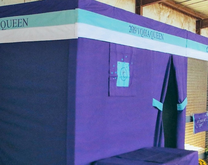 Complete Corner Tack Stall Package With 2 Valances and 1 Banner, Tack ...