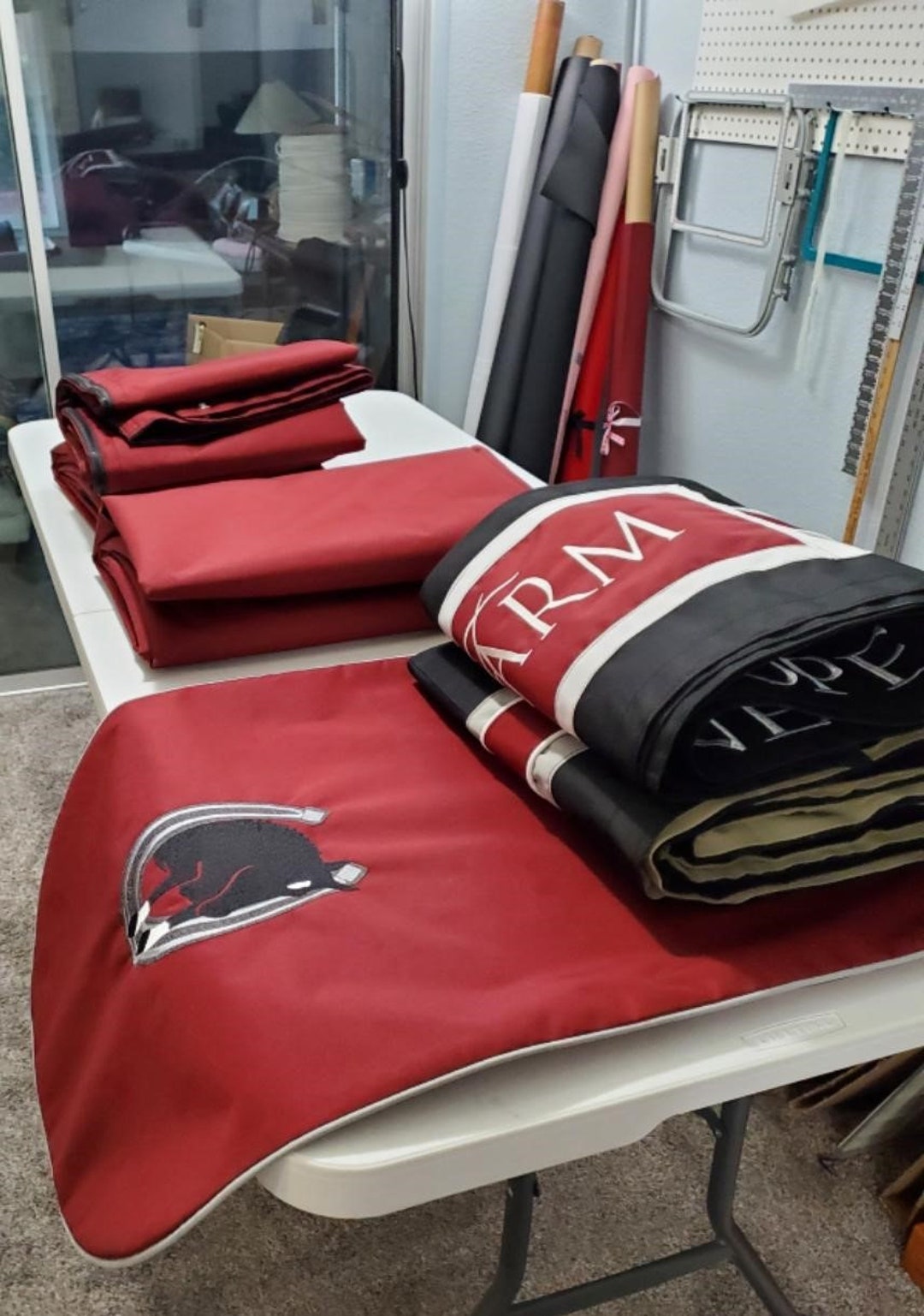 Banner Valance Wall Drape, Complete Wall Drape Package With Banner and ...