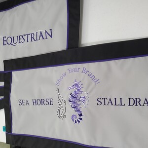 Horse Stall Banners, Various Sizes, Decorative Horse Banners, Barn ...