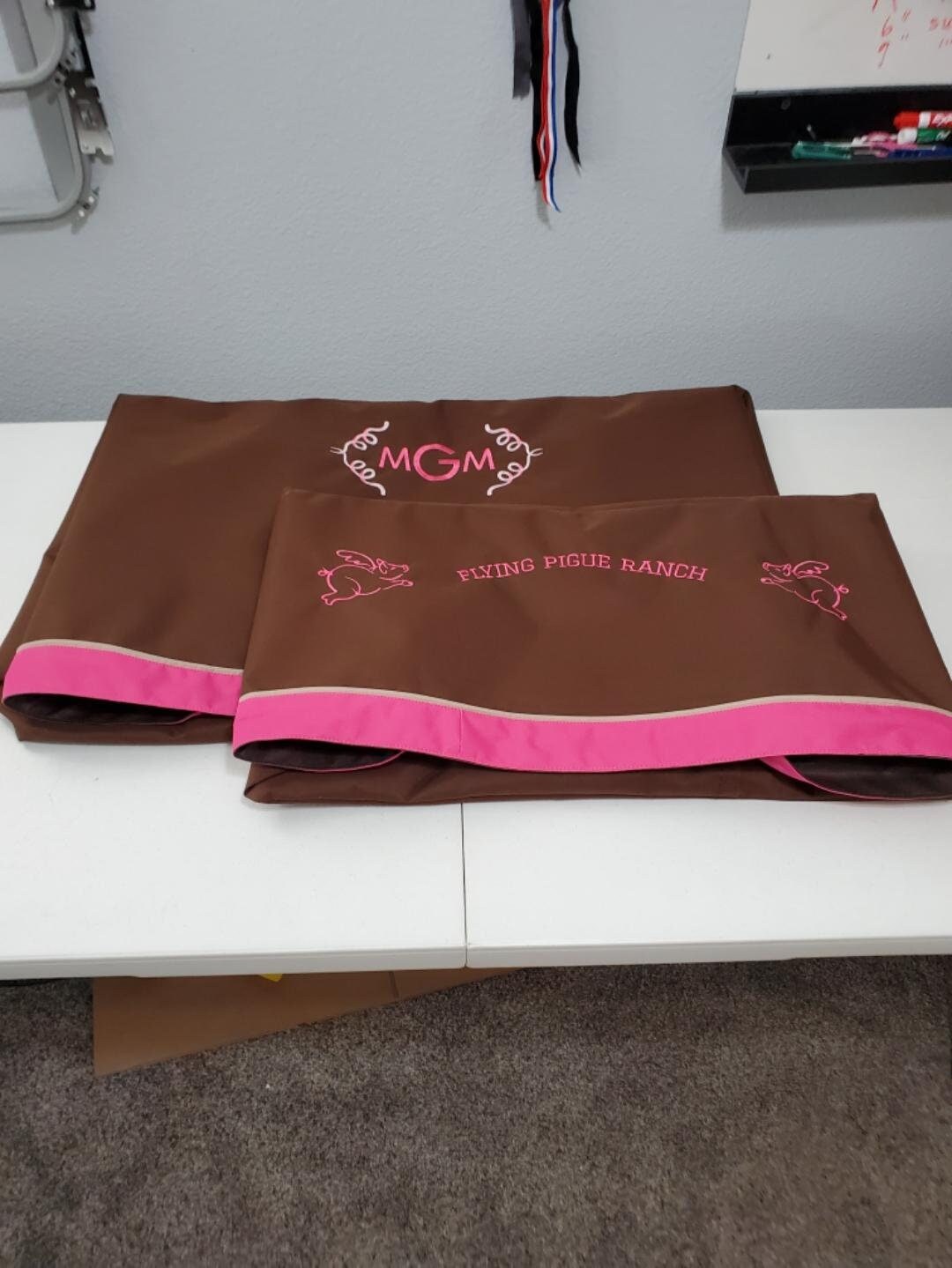 Tack Box Cover Free Embroidered Lettering or Monogram Horse - Etsy