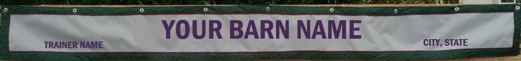 Quick & Easy Package Valance and Banner Horse Stall Pkg | Etsy