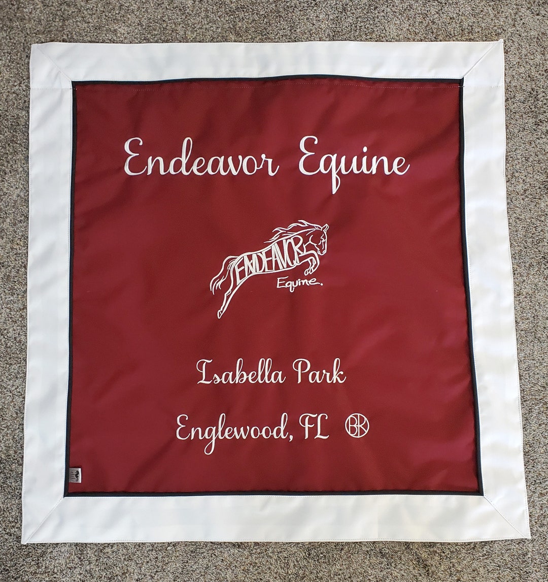 Banner, 3x3, Picture Style Barn Banner, Free Embroidered Lettering ...