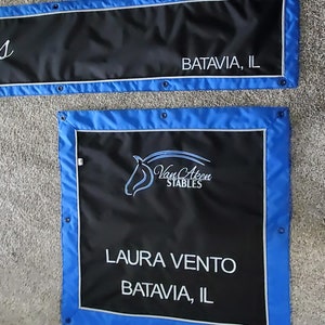 Quick & Easy Package, Valance and Banner, Horse Stall Pkg, 10' or 12 ...