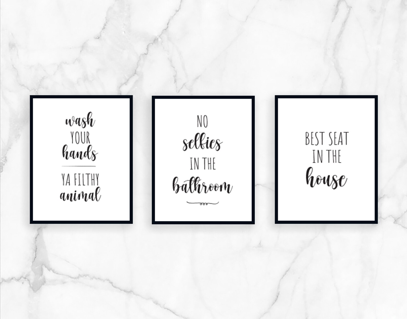 20 Funny Bathroom Wall Decor Signs Bathroom Wall Signs - Etsy