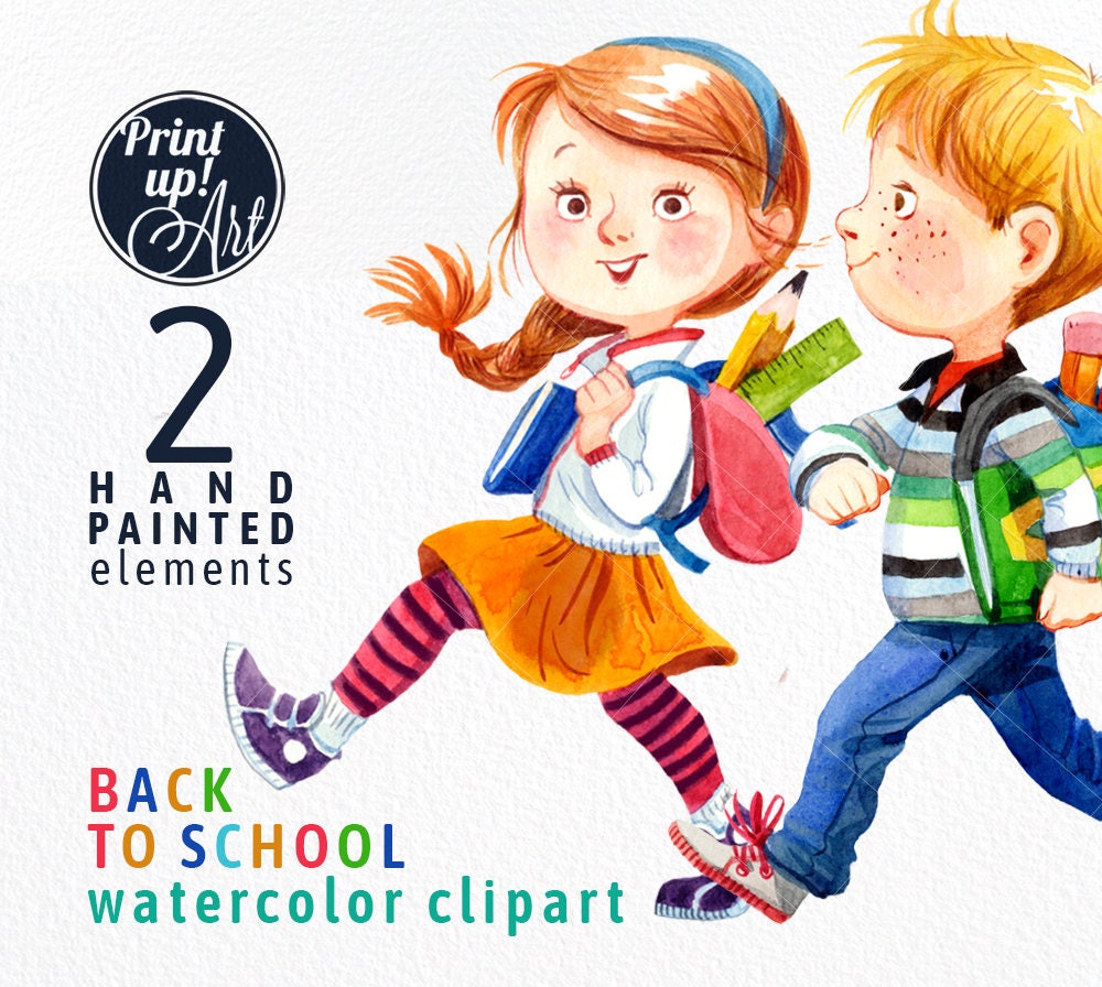 Back To School Kids Clipart
