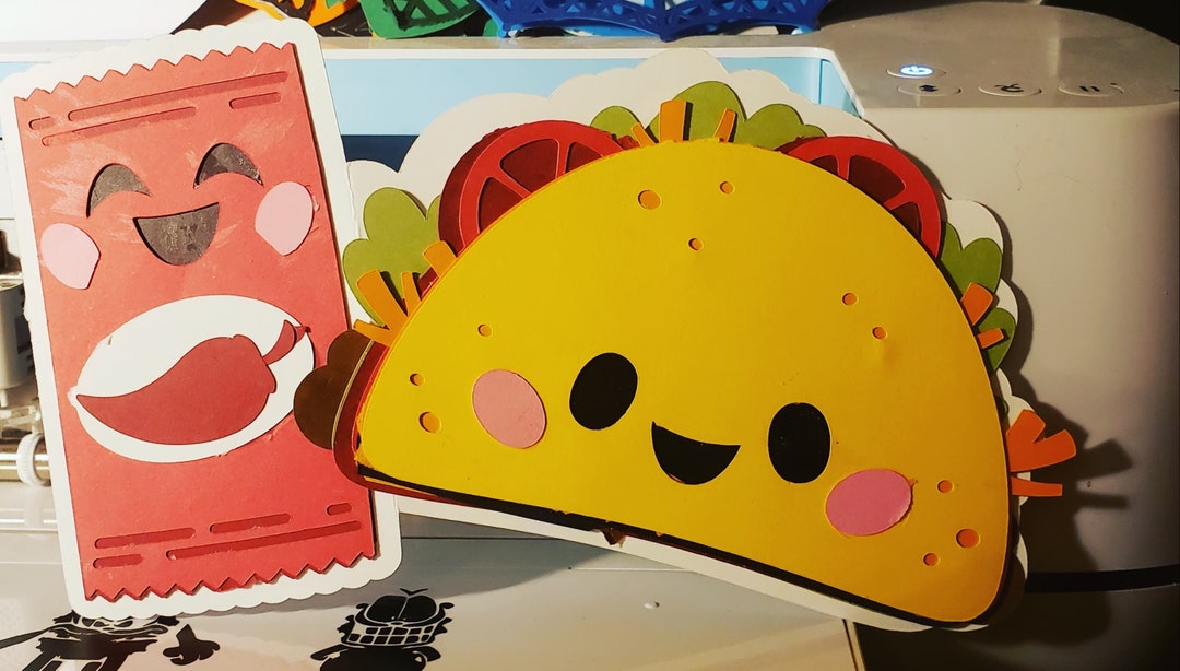 Taco & Sauce Papercraft - Etsy