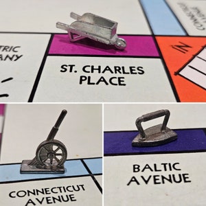 Vintage MONOPOLY Replacement Tokens - Etsy