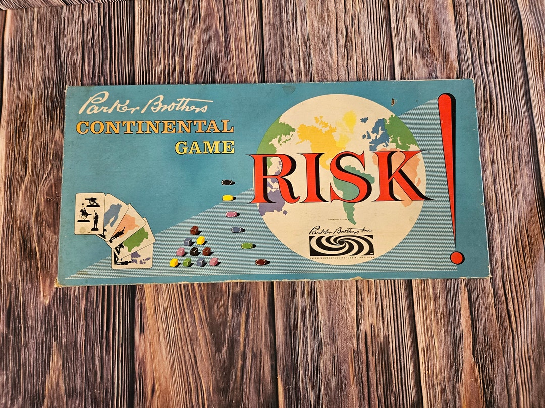 Vintage RISK Parker Brothers Continental Game 1959 **MISSING ...