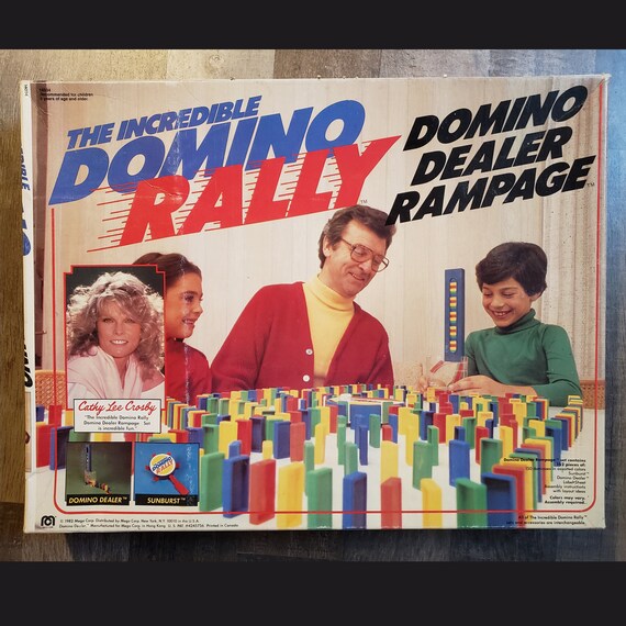 The Incredible DOMINO RALLY Domino Dealer Rampage 1982 | Etsy
