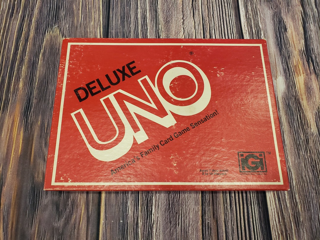 Vintage Deluxe Uno Family Card Game 1978 Igi - Etsy