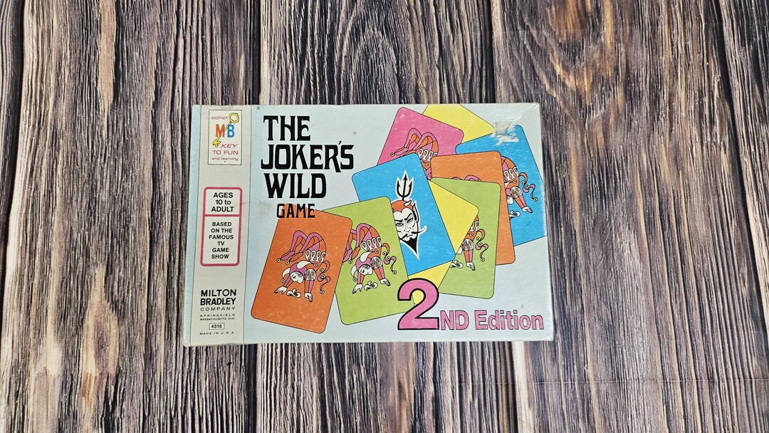 Vintage THE JOKER'S WILD Game 2nd Edition 1973 Milton Bradley - Etsy
