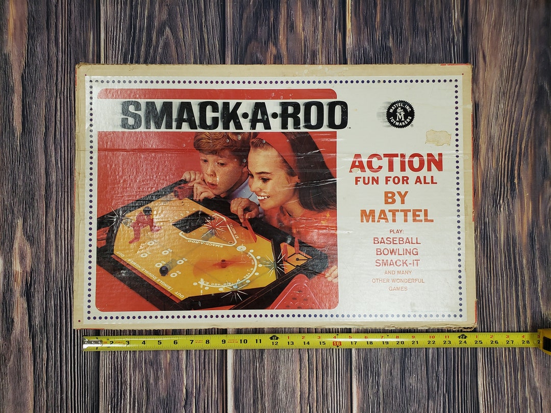 Vintage SMACK-A-ROO Action Baseball, Bowling, Smack-it Game From Mattel ...