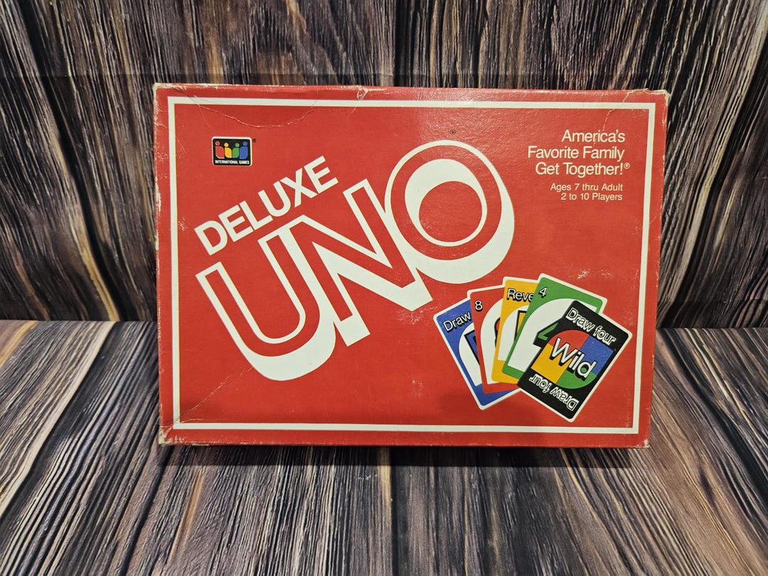 Vintage Deluxe Uno Family Card Game 1987 Igi - Etsy