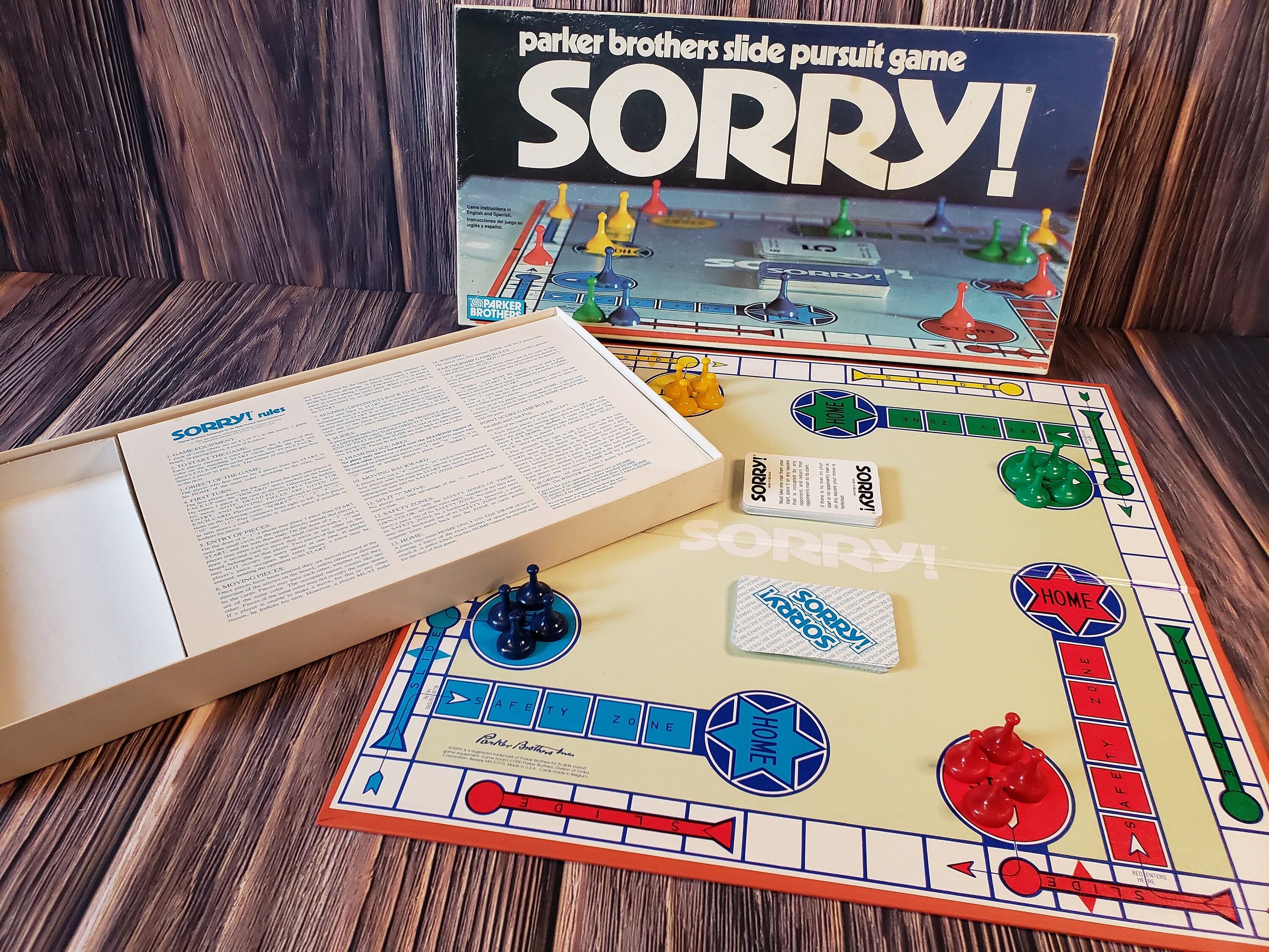 Vintage SORRY Game 1972 by Parker Brothers | Etsy