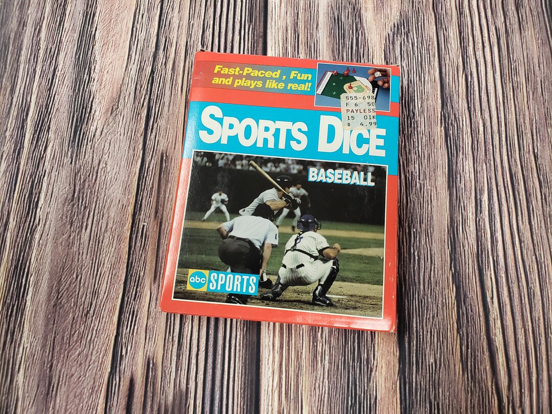 Vintage Sports Dice Baseball Game From A.B.C. Sports 1995 **MISSING ...