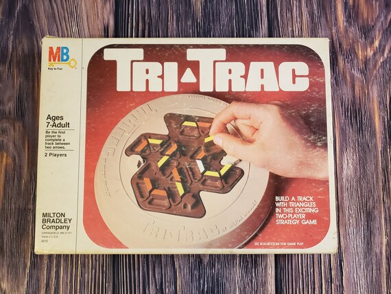 Vintage TRI TRAC Strategy Game 1980 Milton Bradley - Etsy