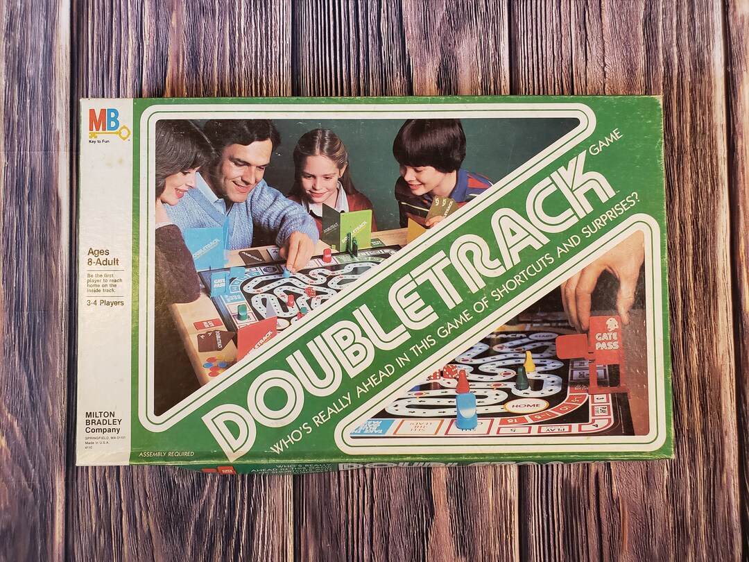 Vintage DOUBLETRACK Game of Shortcuts and Surprises 1981 From Milton ...
