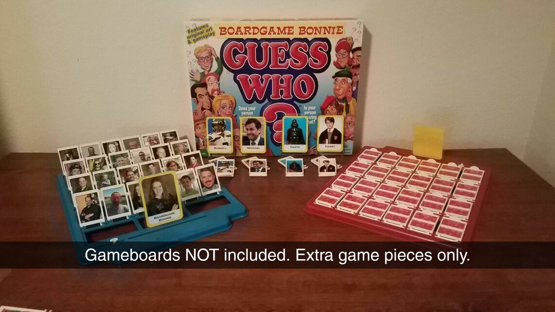 SINGLE Extra Game Piece for Personalized Guess Who? Game. - Etsy