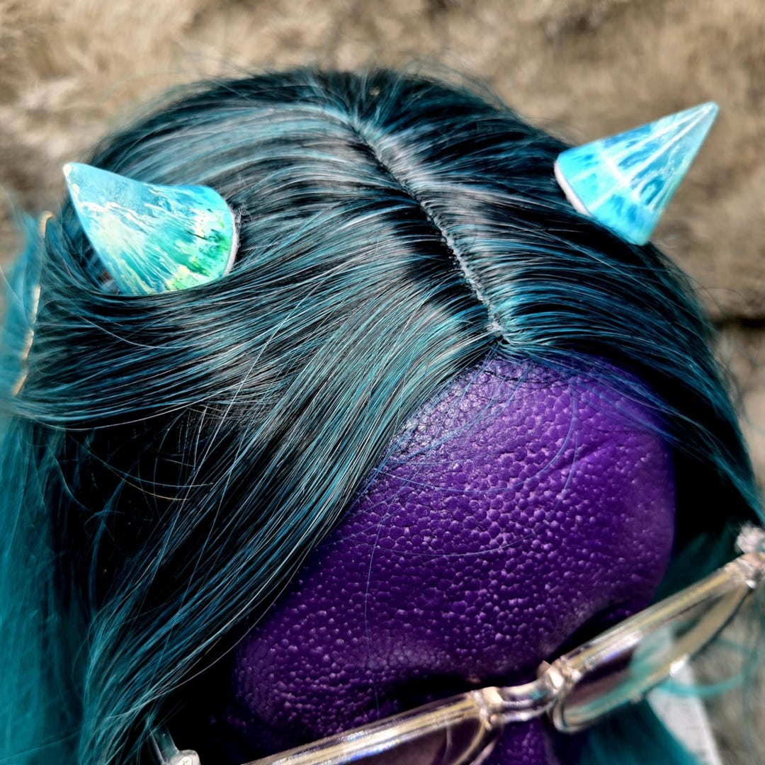 Custom Cosplay Costumes Clip on Horns - Made to Order- Velcro Offered ...