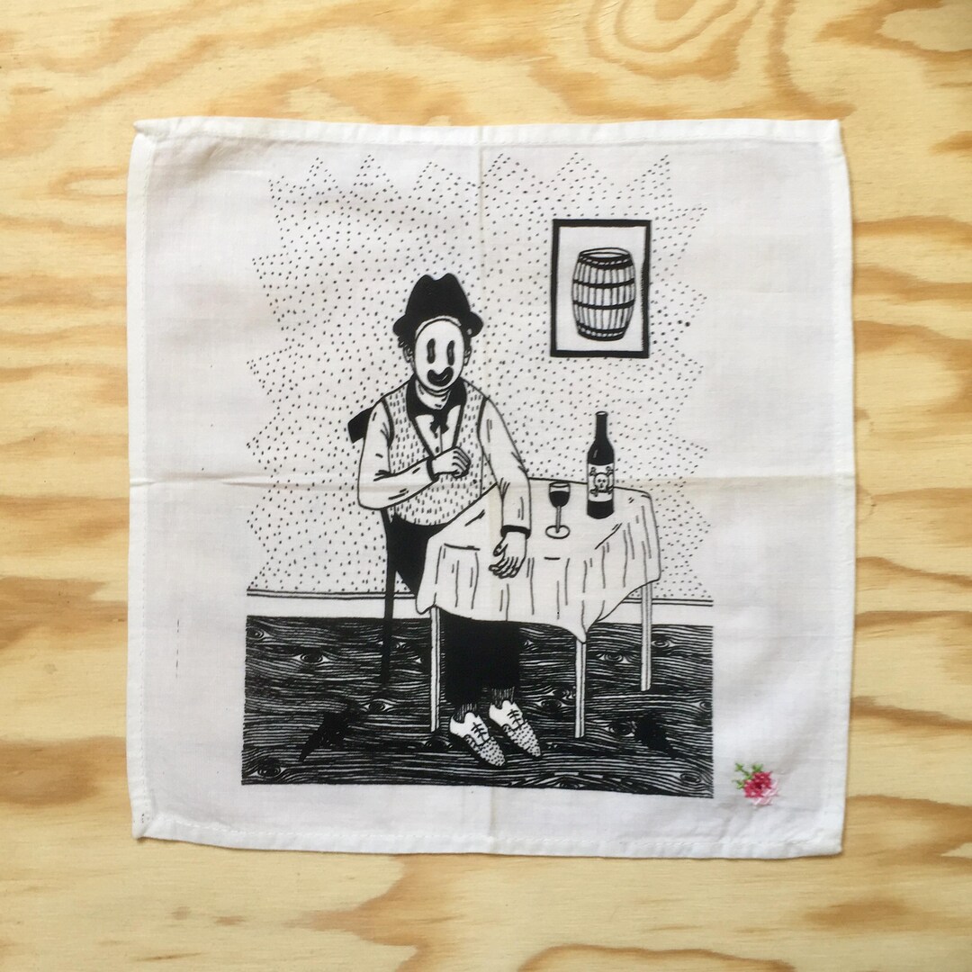 Blood Alcohol Level I - 3 / Screen Printing on Fabric Handkerchief - Etsy