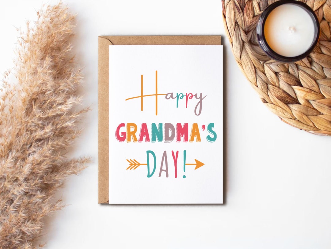 Happy Grandma's Day Card, Happy Birthday Card for Grandma, Greeting ...