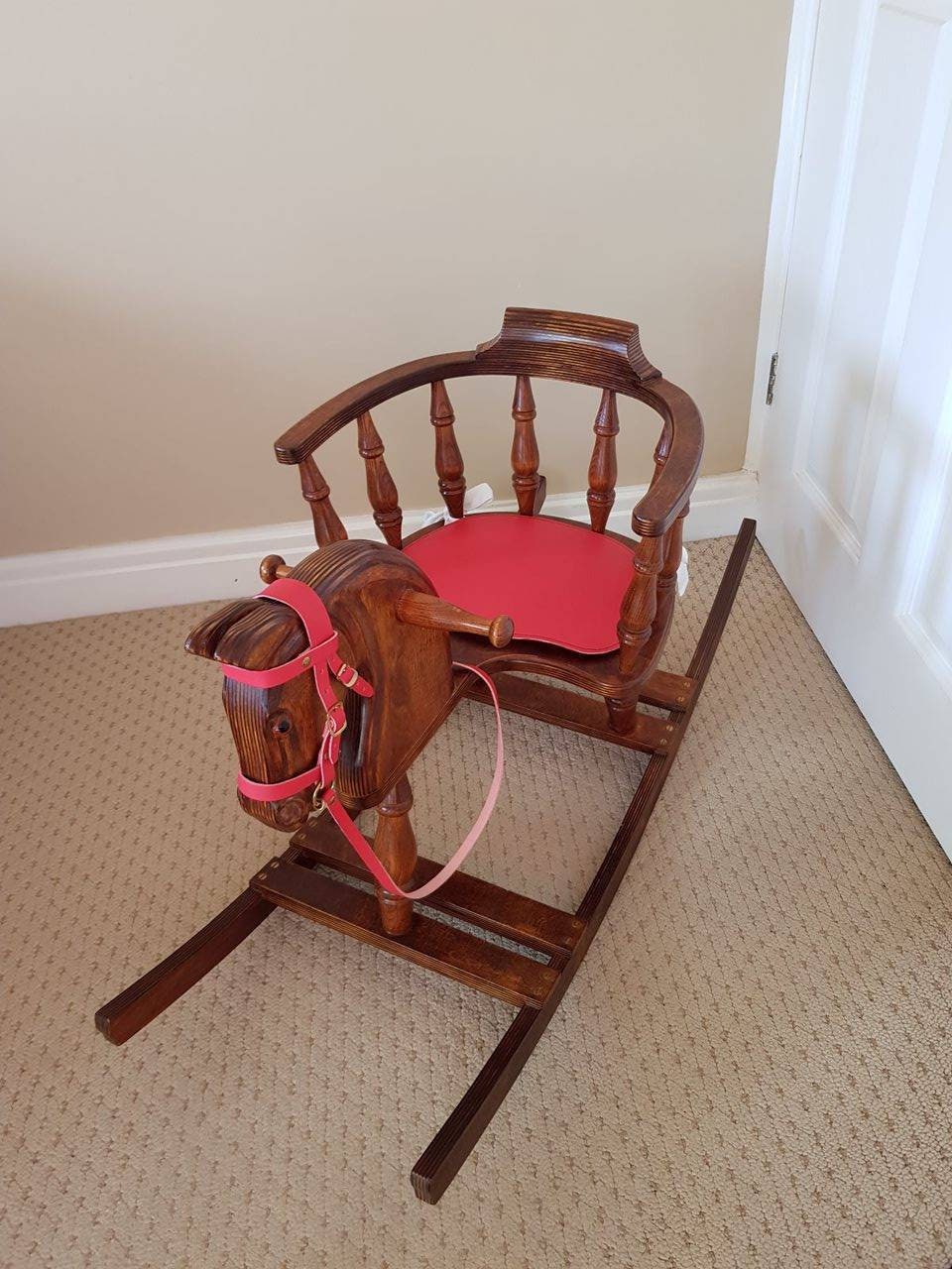 Wooden Handmade Chair Rocking Horse. Wooden Rocking Horse. Childs Chair ...