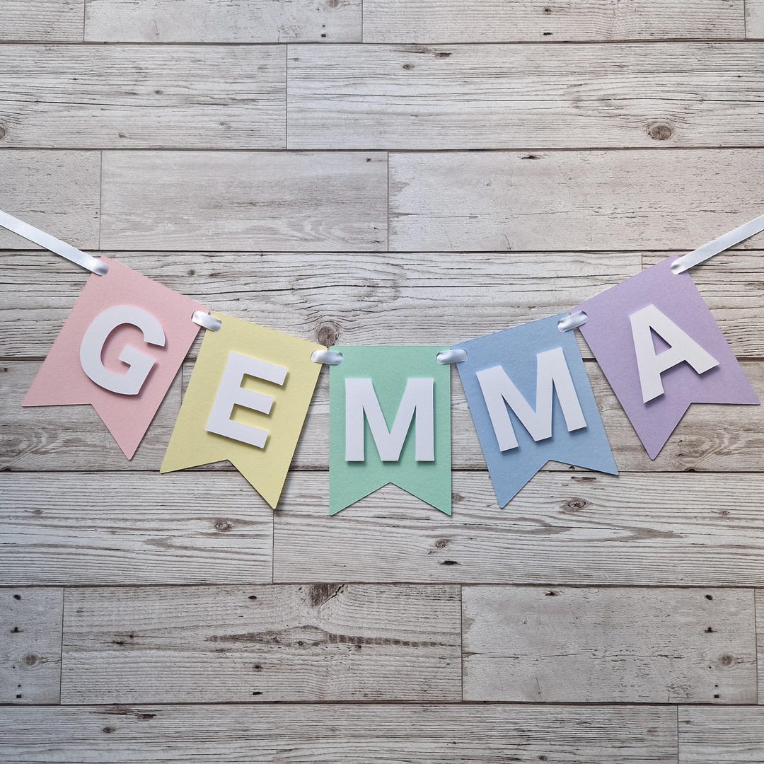 Pastel Birthday Banner, Pastel Birthday Party Decor, Pastel Rainbow ...