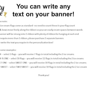 Ice Cream Birthday Party Name Banner, Ice Cream Decor, Ice Cream ...