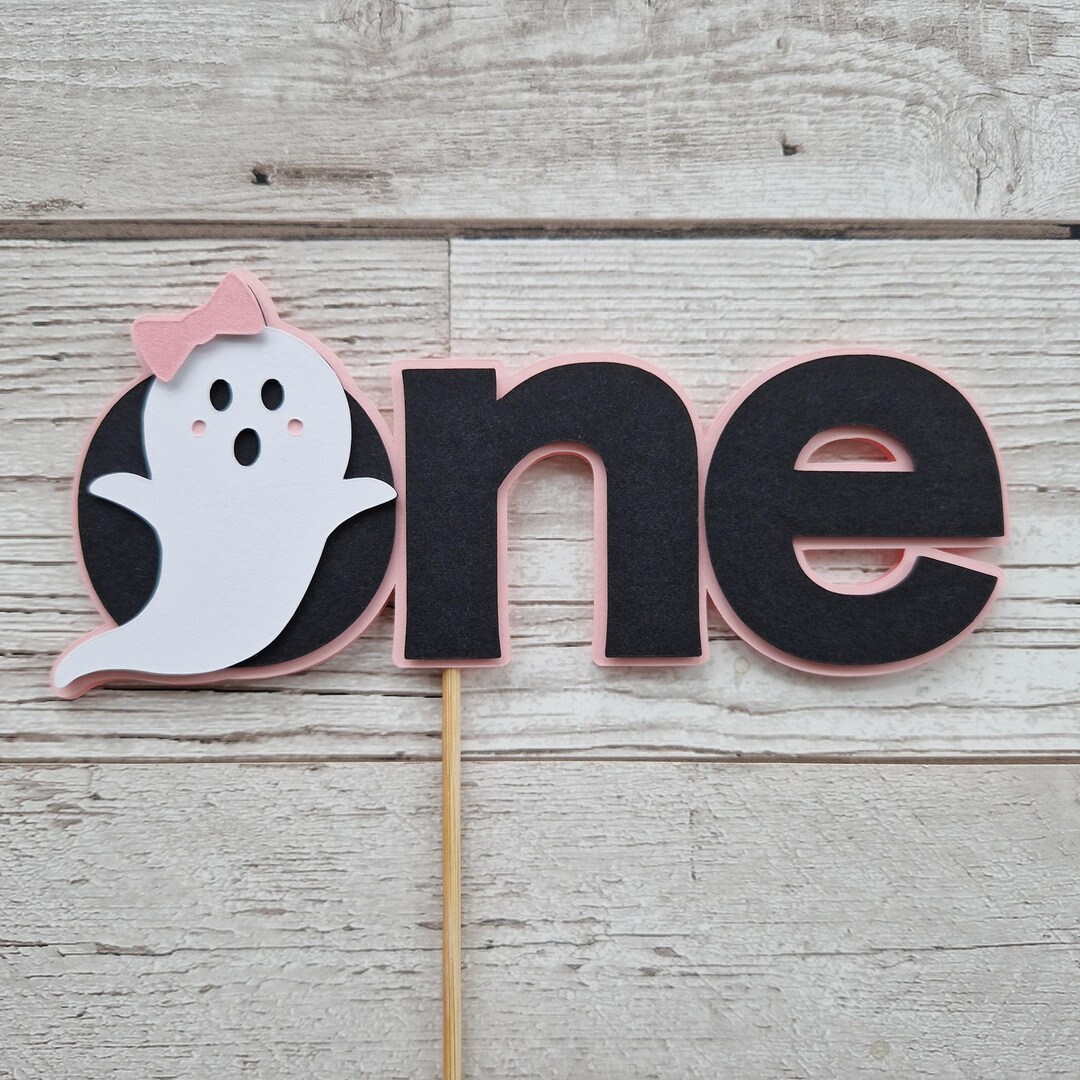 Spooky One Cake Topper, Halloween 1st Birthday Cake Decoration, Cute ...