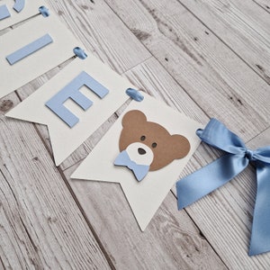 Teddy Bear Birthday Name Banner, Beary First Birthday Party Decor ...