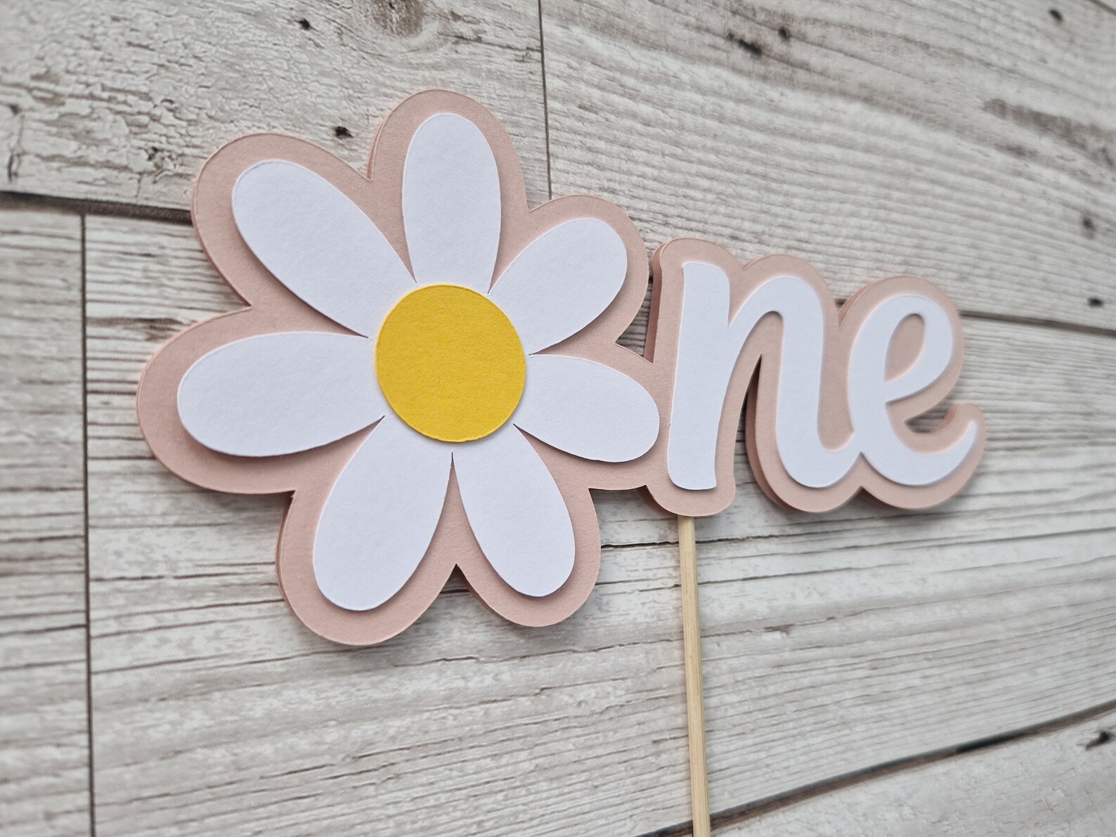 Daisy Cake Topper Flower One Cake Topper Daisy 1st Birthday - Etsy