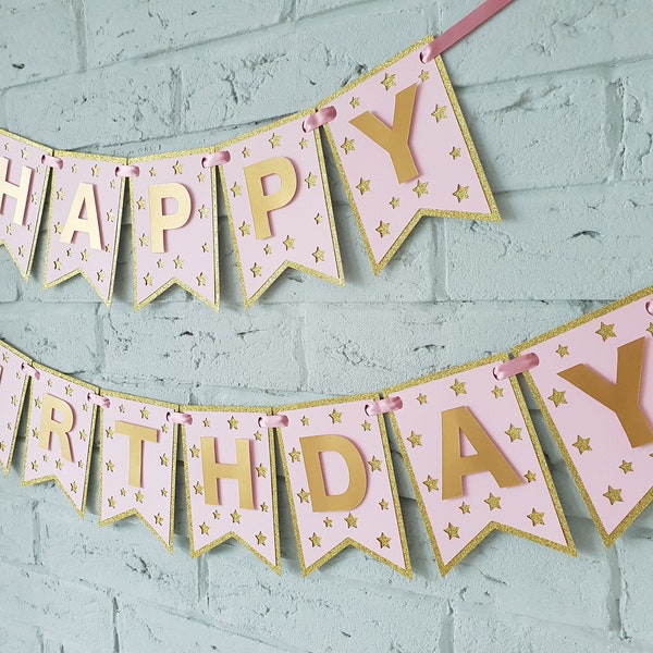 Personalized Gold Banner - Etsy