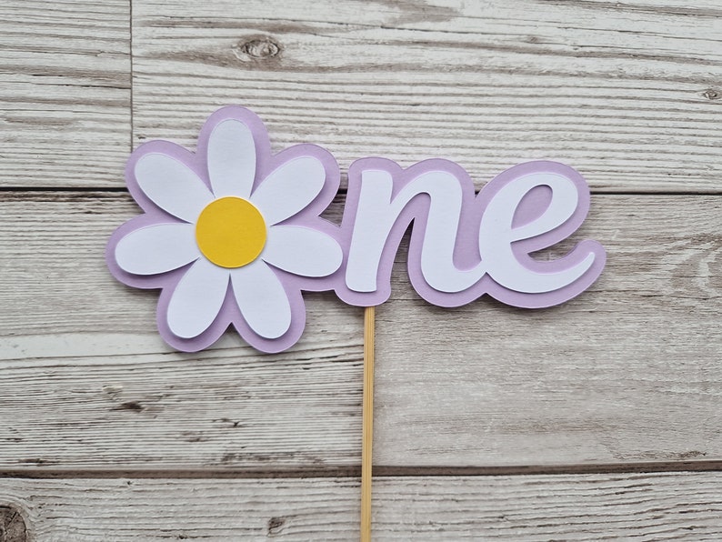 Daisy Cake Topper Flower One Cake Topper Daisy 1st Birthday - Etsy