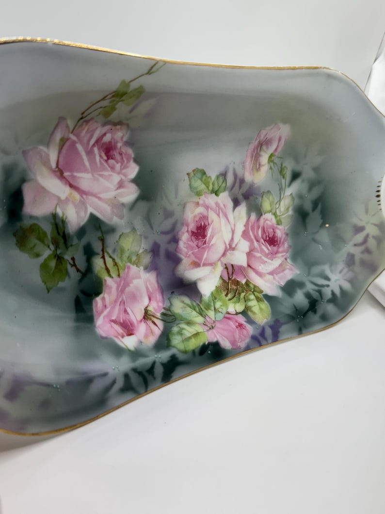 Weimar Germany Hand Painted China Candy Dish - Etsy