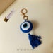 Crochet Keychain Evil Eye Keychain Unique Keychains Cute - Etsy