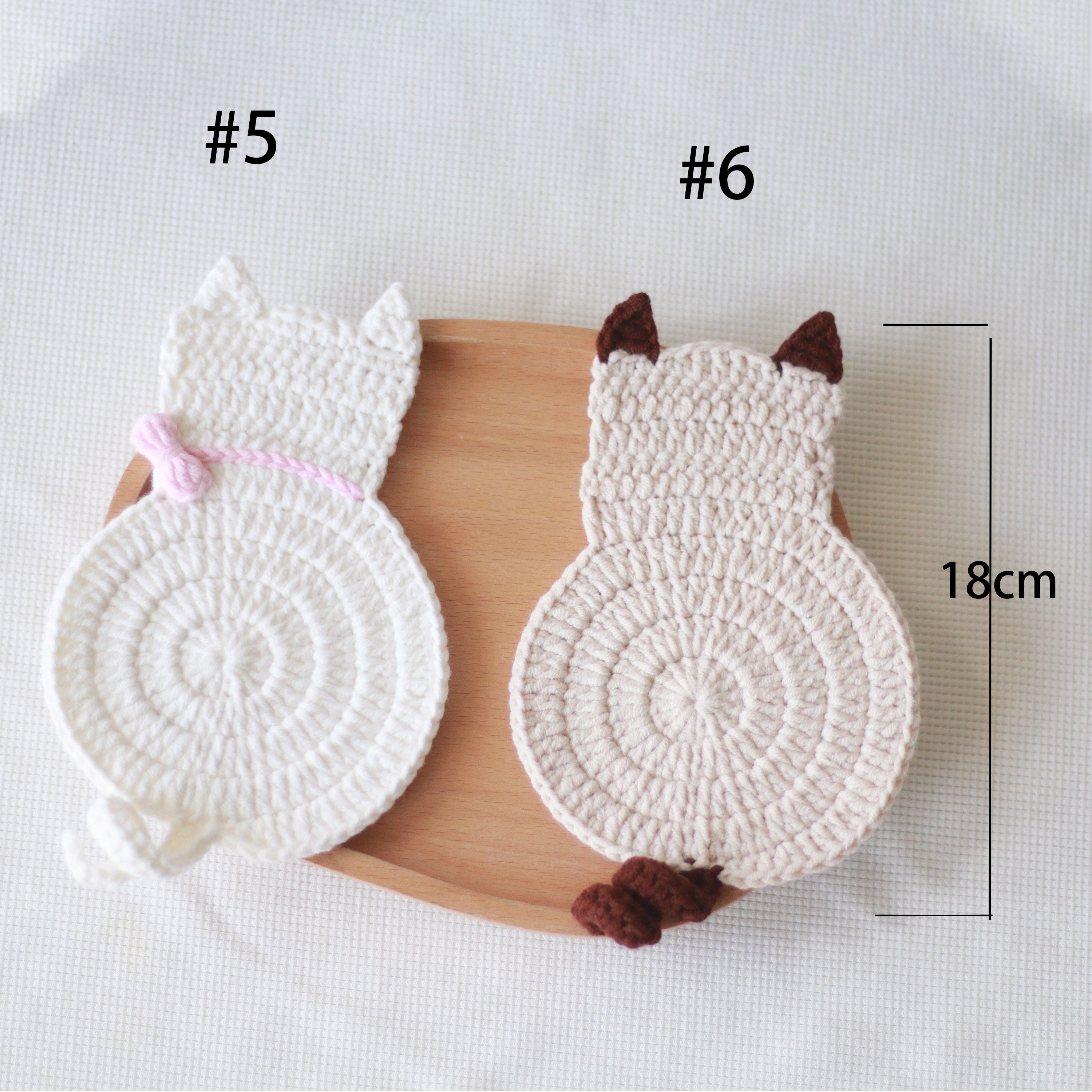 Cat Coasters Set Crochet Coasters Cat Coasters Modern Coasters - Etsy